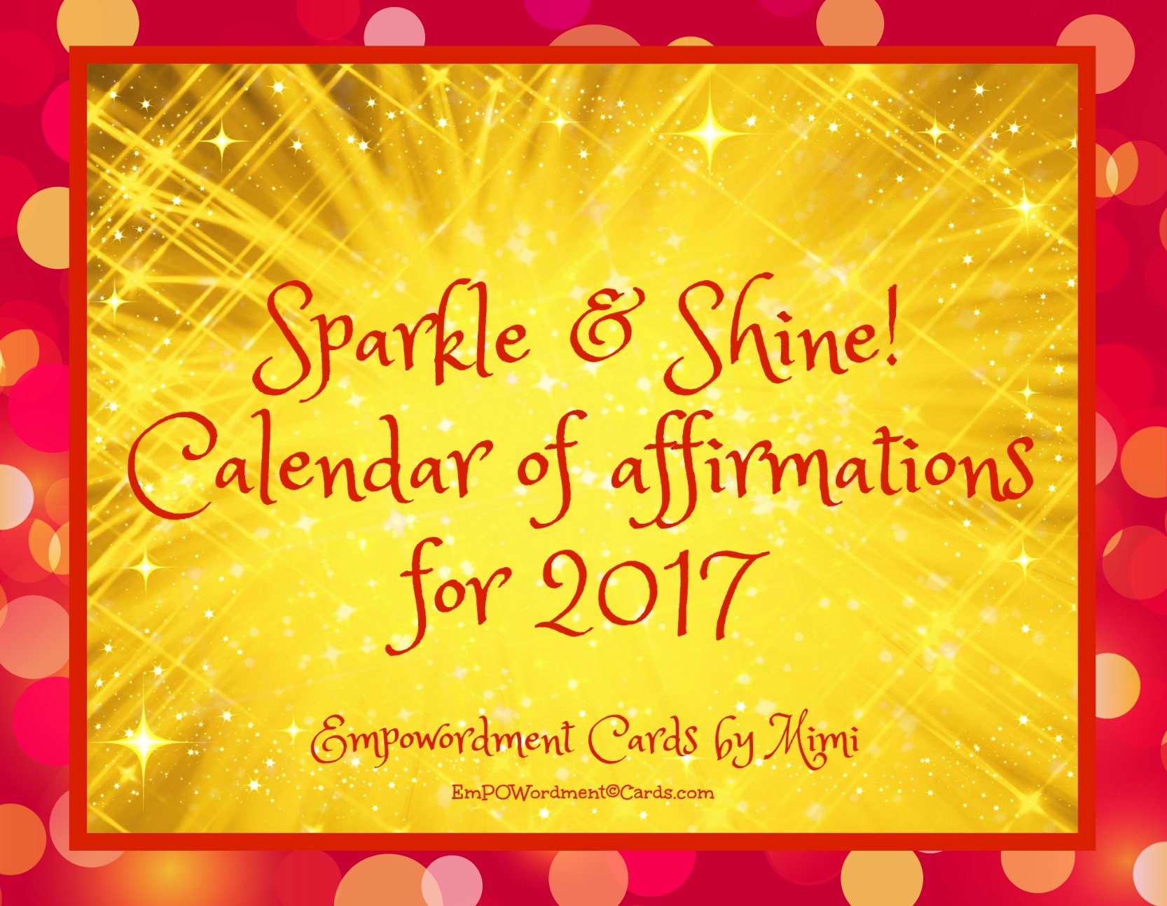 Sparkle & Shine Calendar is Here! – Blog for Passionista At Large and ...